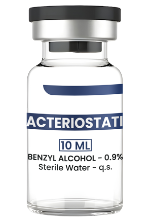 BacWater — Água Bacteriostática 0,9% de Alta Pureza
